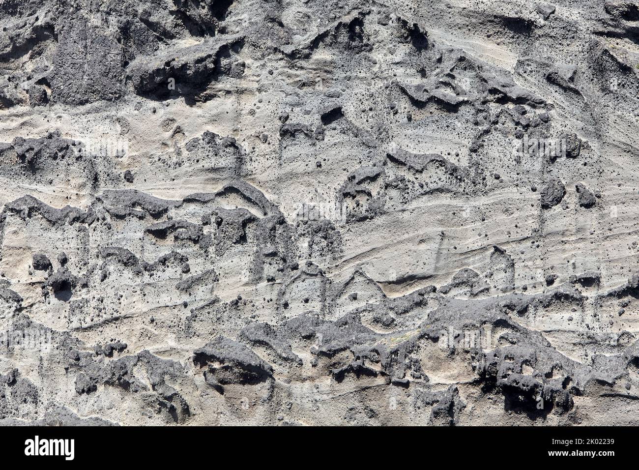 Santorini volcanic rock formations Stock Photo - Alamy
