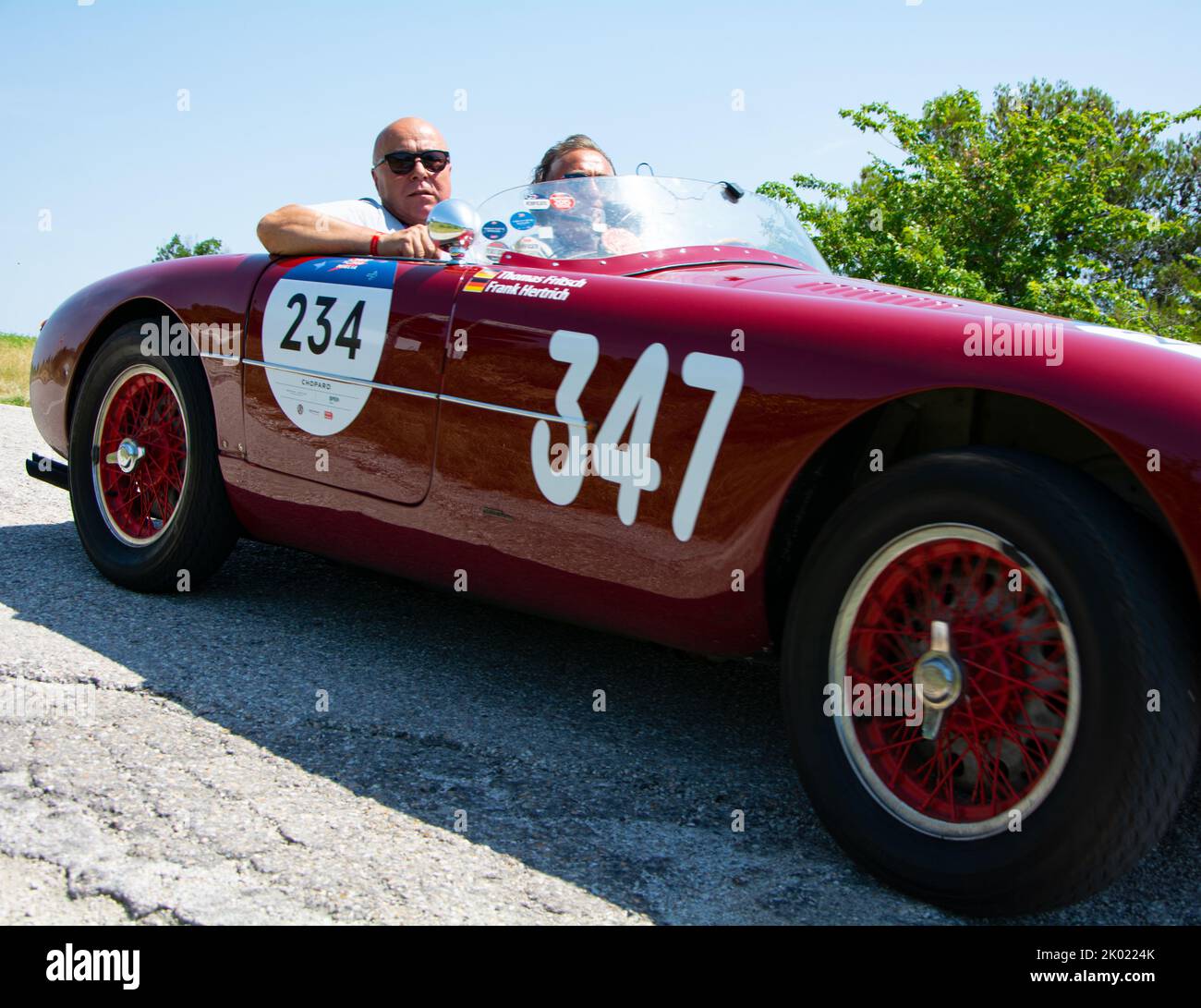 URBINO - ITALY - JUN 16 - 2022 : ERMINI GILCO 1100 MOTTO 1952 on an old ...