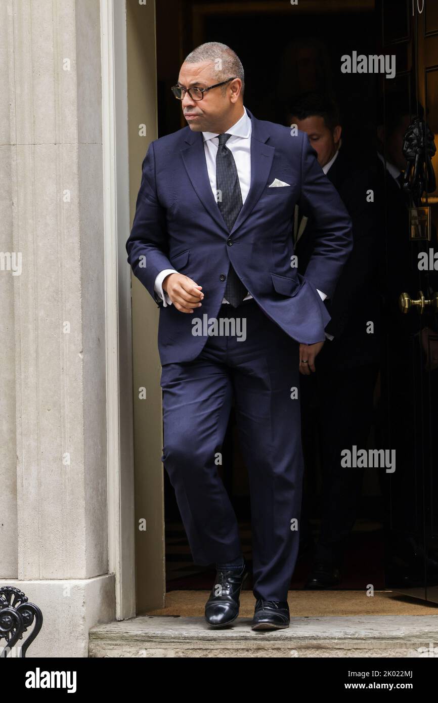 London, UK. 09th Sep, 2022. James Cleverly, the Secretary of State for ...