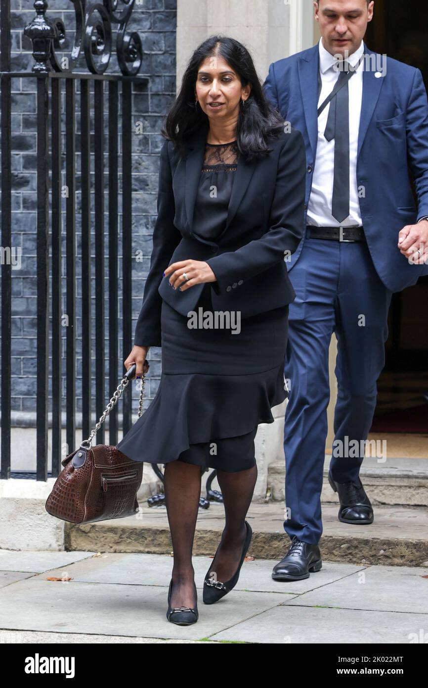 London, UK. 09th Sep, 2022. Suella Braverman, the new Home Secretary ... London, UK. 09th Sep, 2022. Suella Braverman, the new Home Secretary ...