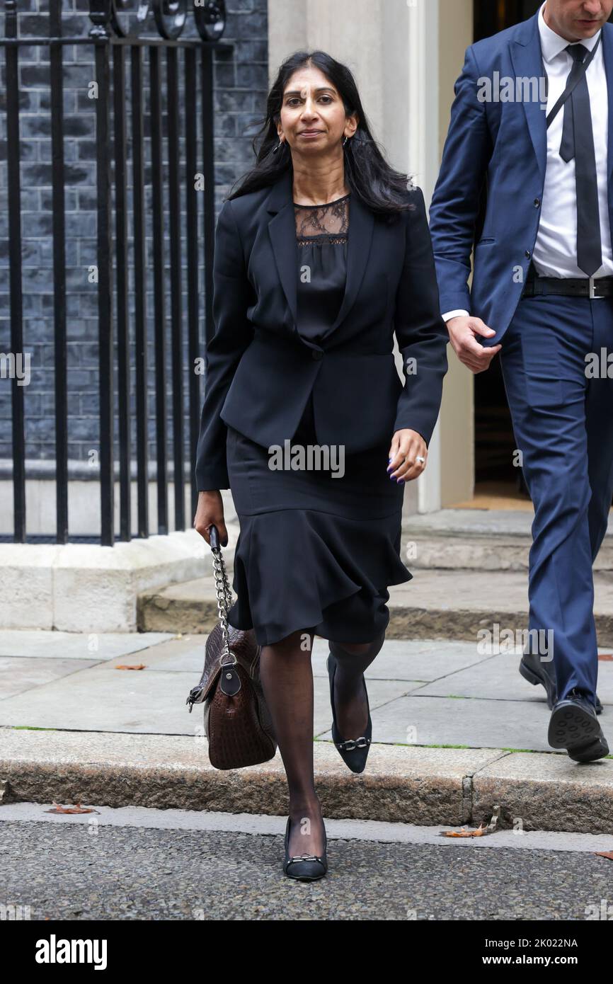 London, UK. 09th Sep, 2022. Suella Braverman, the new Home Secretary ...