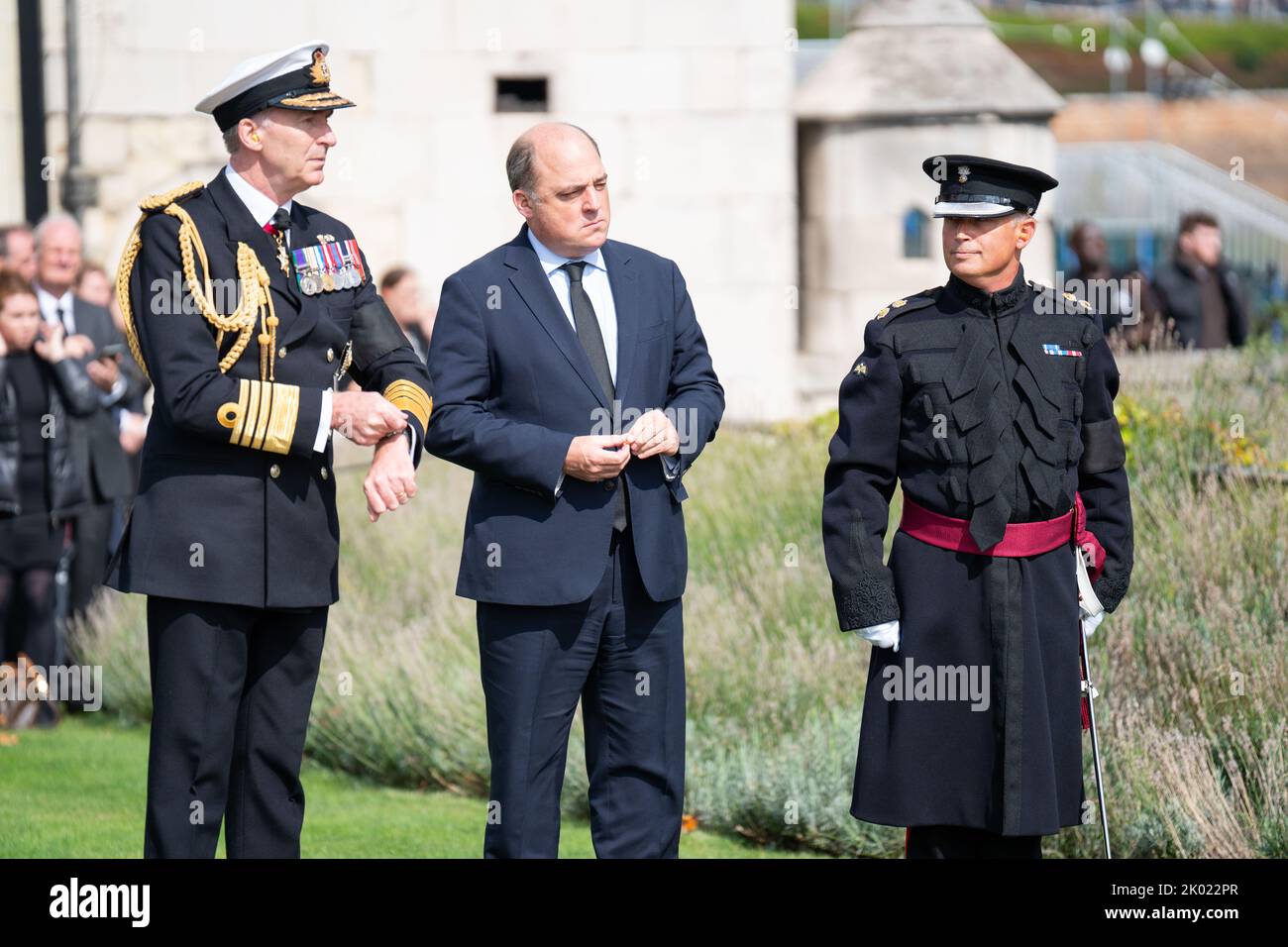 Sir Tony Radakin, Cheif of Defence Staff (left) and Defence Secretary ...