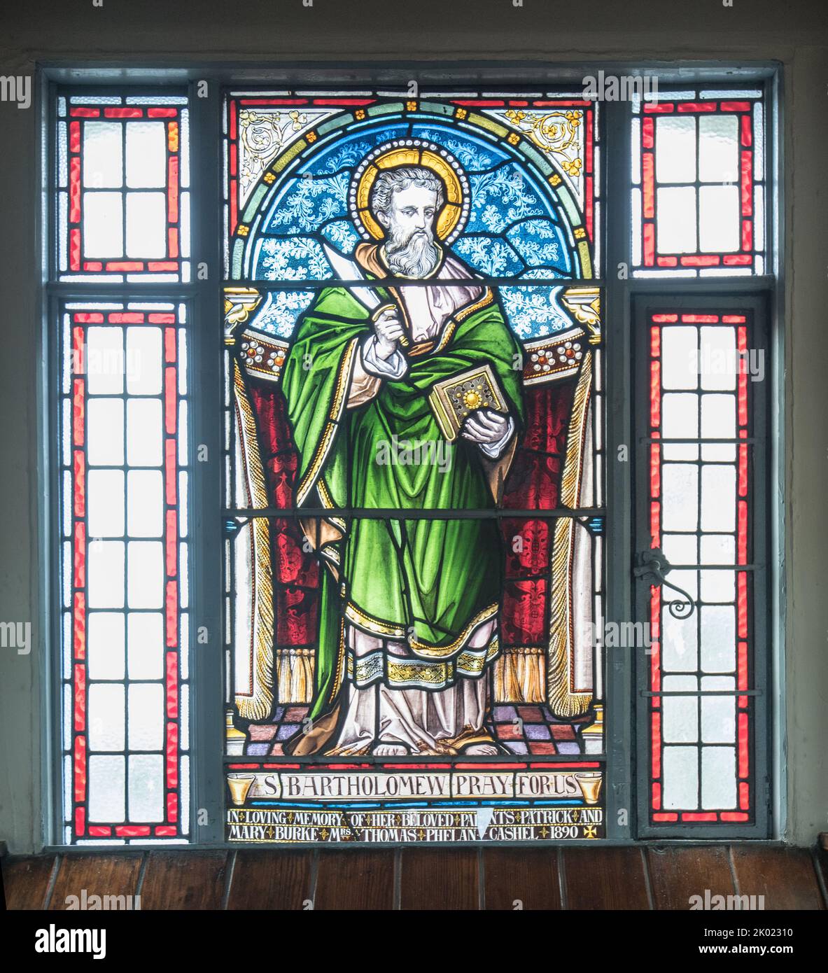 Stained glass windows at the cathedral church of St John the Baptist ...