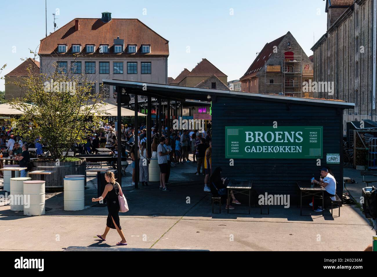 Copenhagen, Denmark. August 13, 2022. Broens Gadekokken, the street ... Copenhagen, Denmark. August 13, 2022. Broens Gadekokken, the street ...