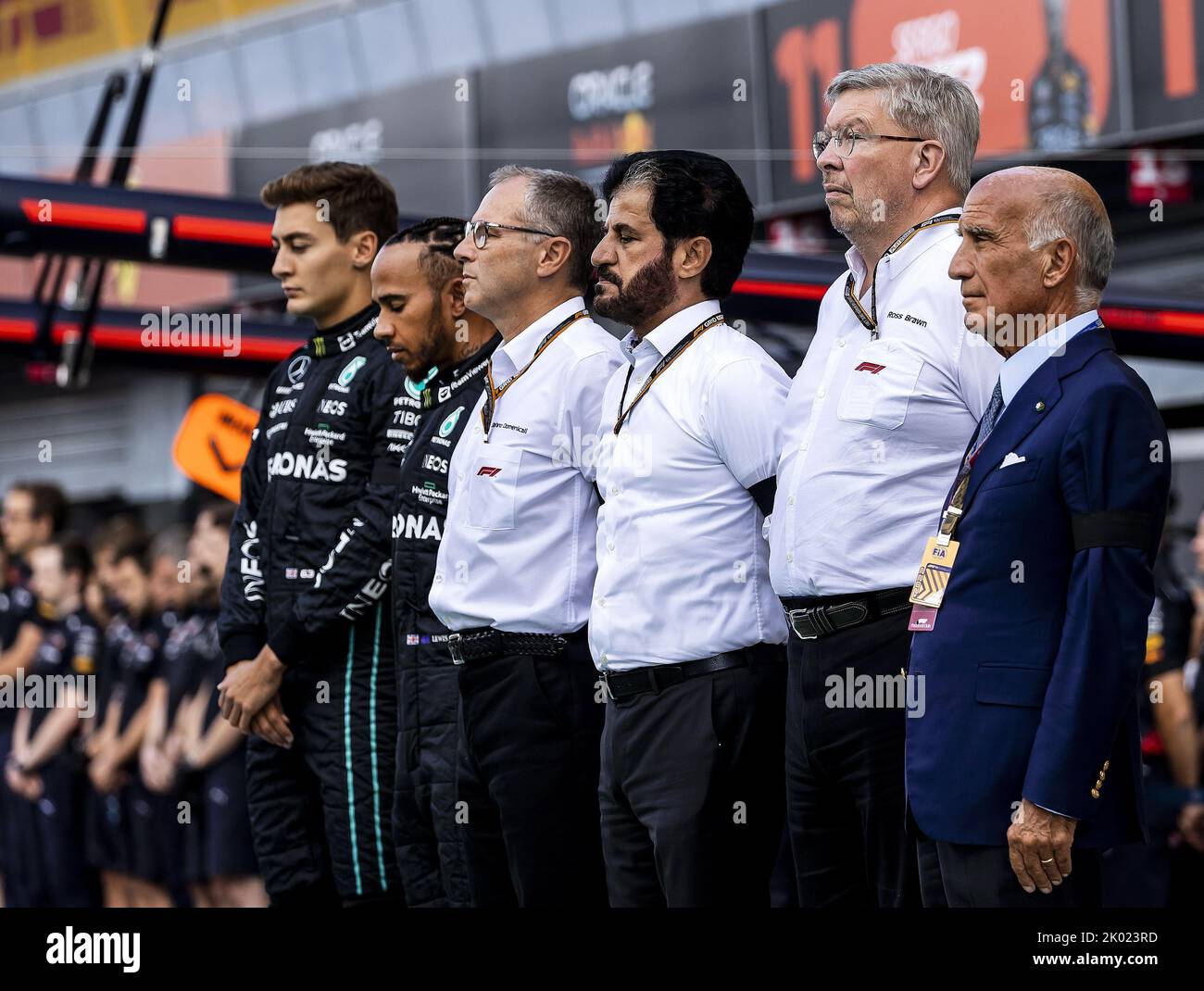 MONZA - (VLNR) George Russell (Mercedes), Lewis Hamilton (Mercedes ...