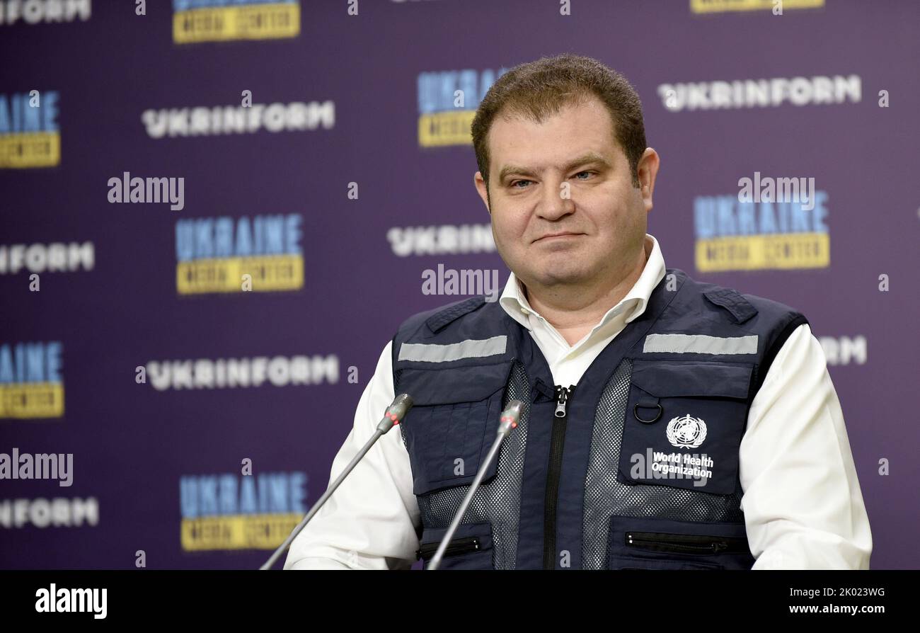 KYIV, UKRAINE - SEPTEMBER 9, 2022 - Technical Officer at the WHO ...