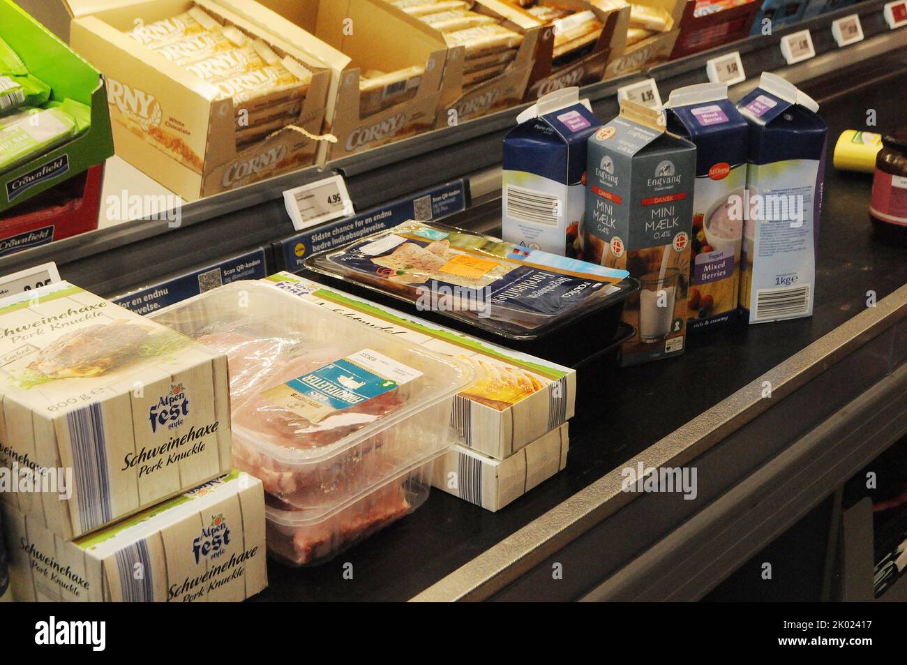 Herlev/Denmark/09 September 2022/German chain lidl food market in ...