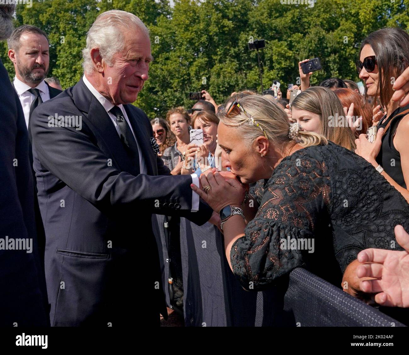 Prince charles kisses hand queen hi-res stock photography and images ...