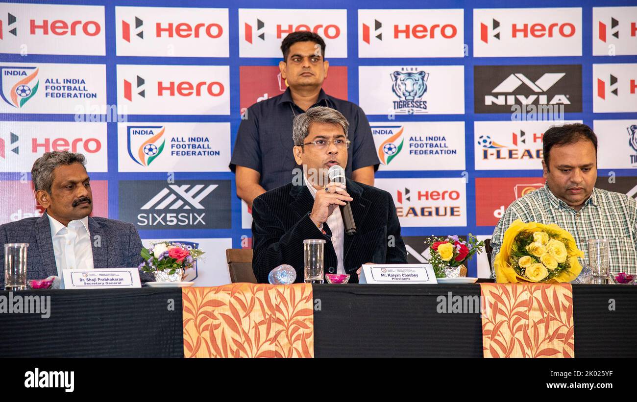Kolkata, India. 09th Sep, 2022. Newly elected president of AIFF (ALL ...