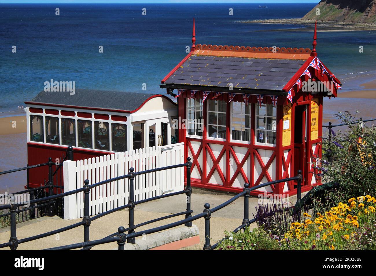 Saltburn cliff lift Stock Photo - Alamy