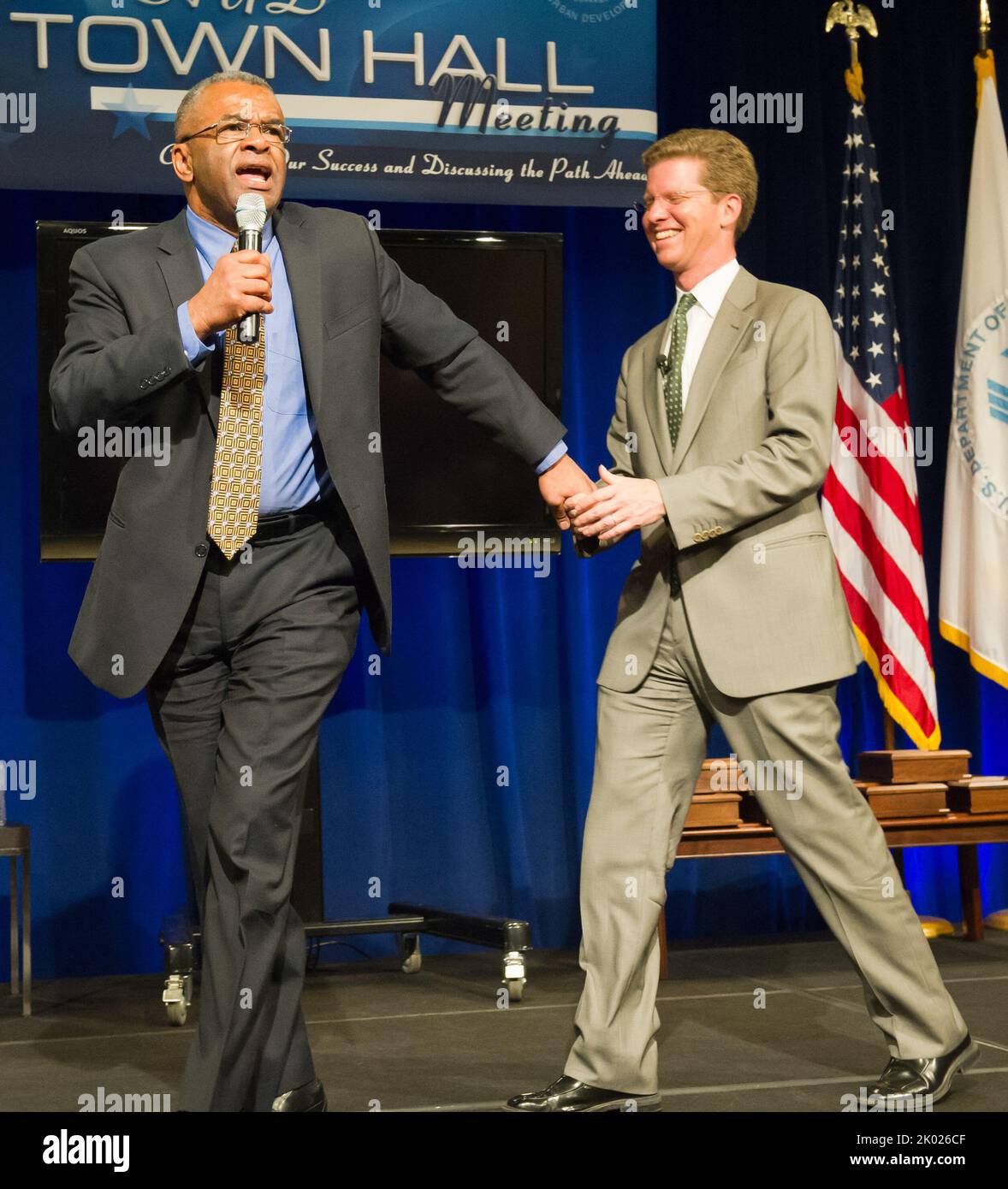 Town Hall ceremony, with Secretary Shaun Donovan and Deputy Secretary ...