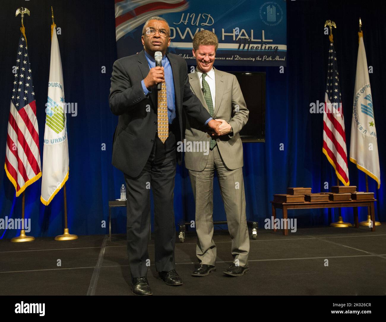 Town Hall ceremony, with Secretary Shaun Donovan and Deputy Secretary ...