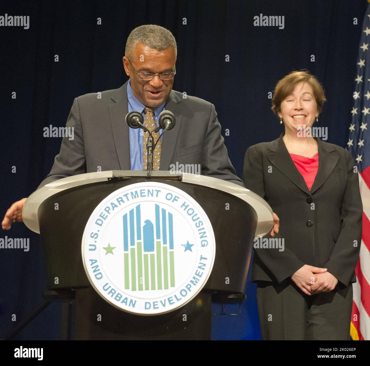 Town Hall ceremony, with Secretary Shaun Donovan and Deputy Secretary ...