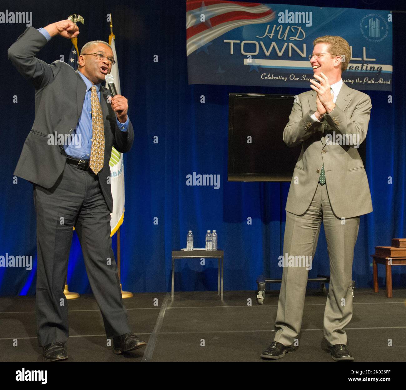 Town Hall ceremony, with Secretary Shaun Donovan and Deputy Secretary ...