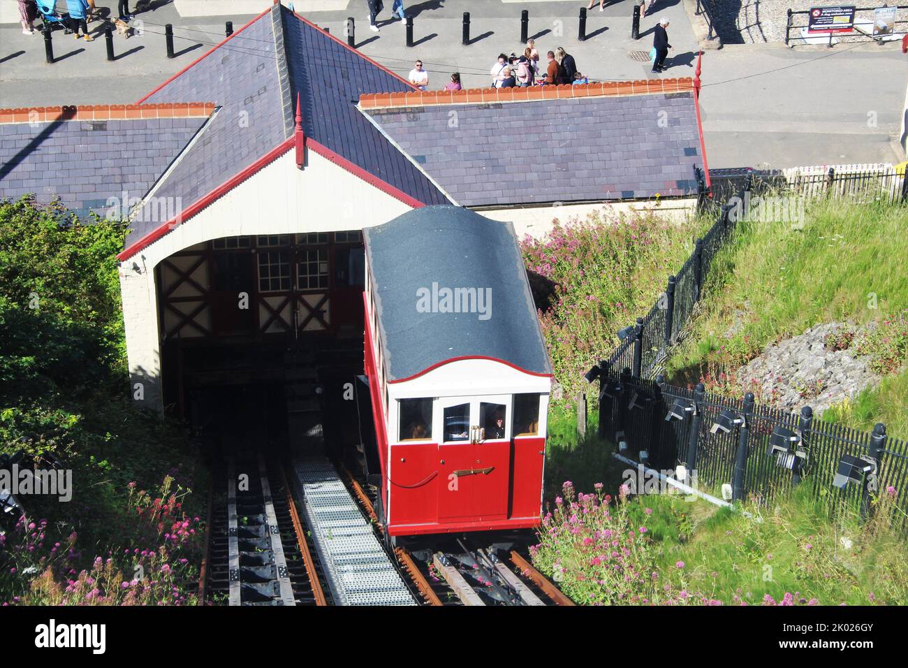 Saltburn cliffs railway hi-res stock photography and images - Alamy