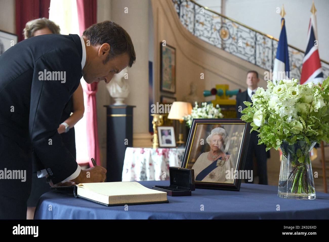 Paris, France, 09/09/2022, Le president de la Republique française ...