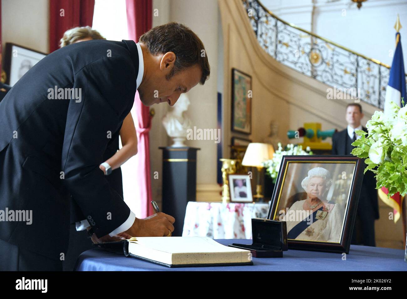 Paris, France, 09/09/2022, Le president de la Republique française ...