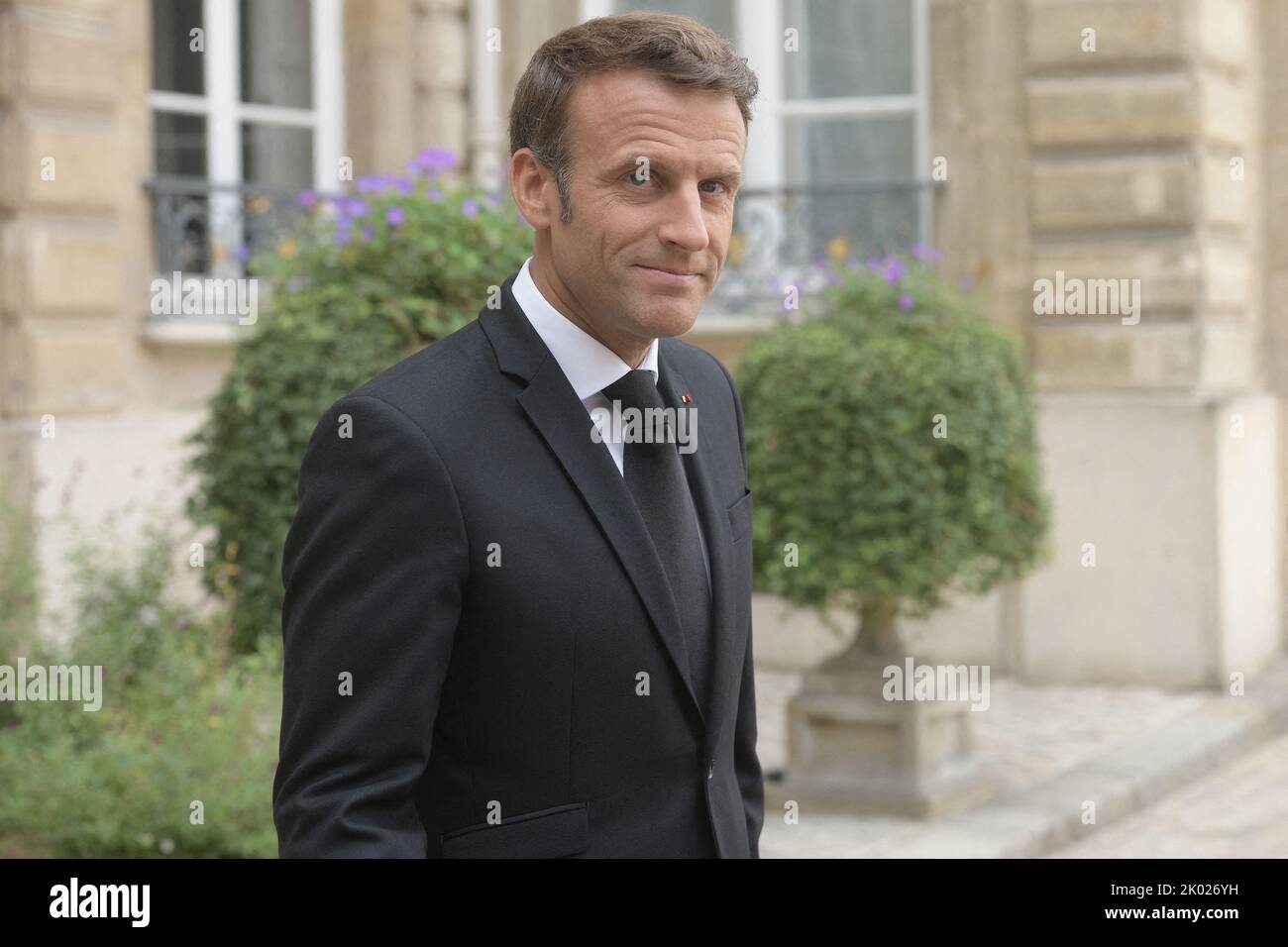 Paris, France, 09/09/2022, Le president de la Republique française ...