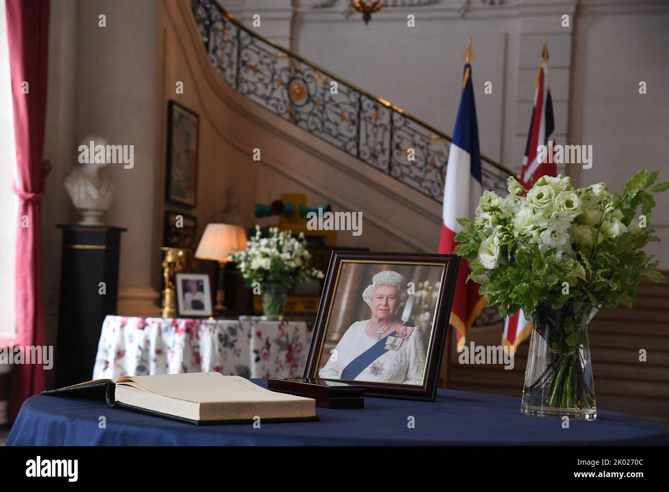 Paris, France, 09/09/2022, Le president de la Republique française se ...