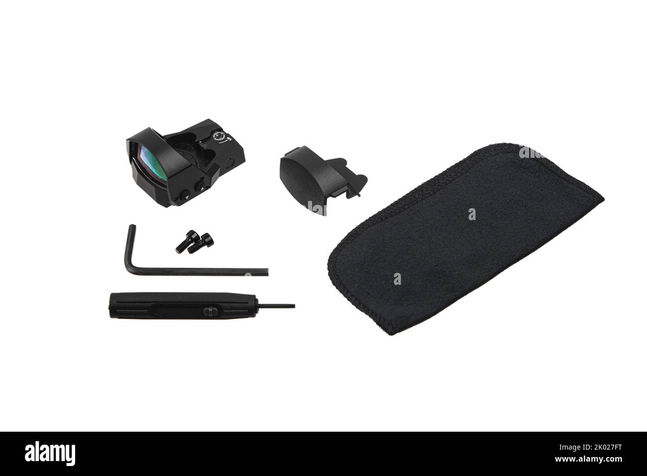 Modern optical collimator sight. Aiming device for shooting at short ...