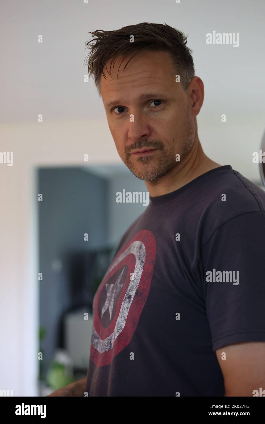 Portrait man in Bergen Norway Stock Photo - Alamy