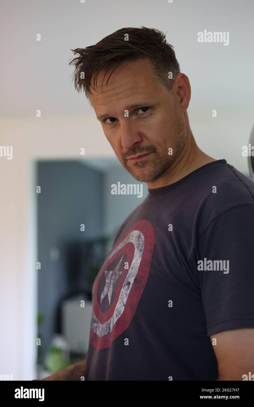 Portrait man in Bergen Norway Stock Photo - Alamy