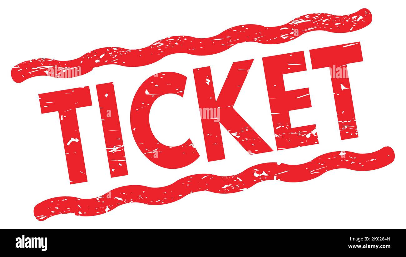 Ticket text Cut Out Stock Images & Pictures - Alamy