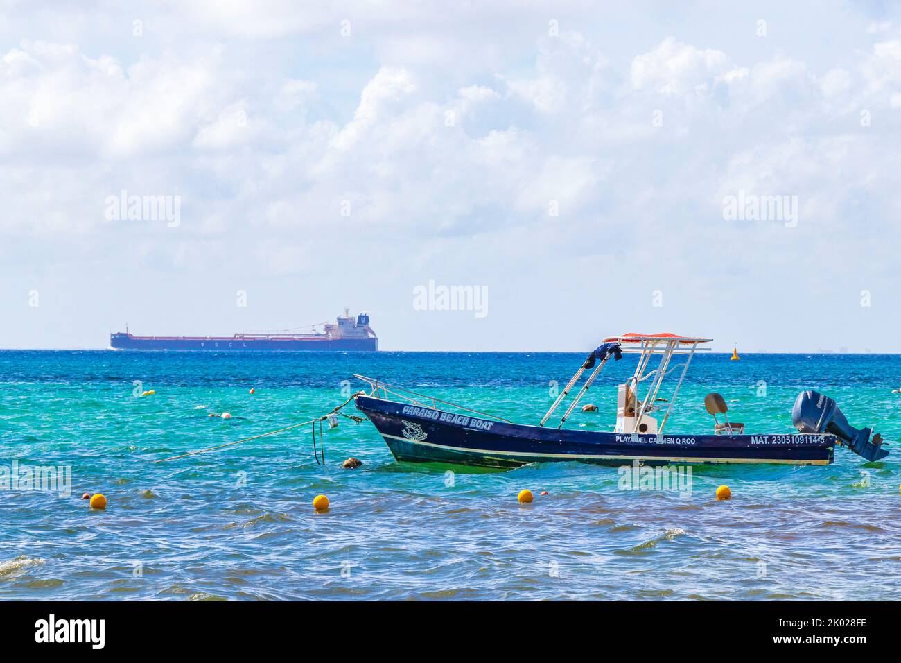 Boat yacht container ship ferry jetty pier and harbor at the tropical ...