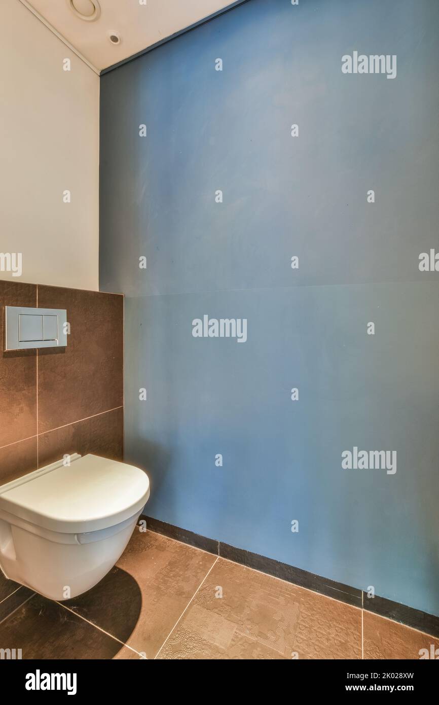 Interior of toilet restroom with sink Stock Photo - Alamy