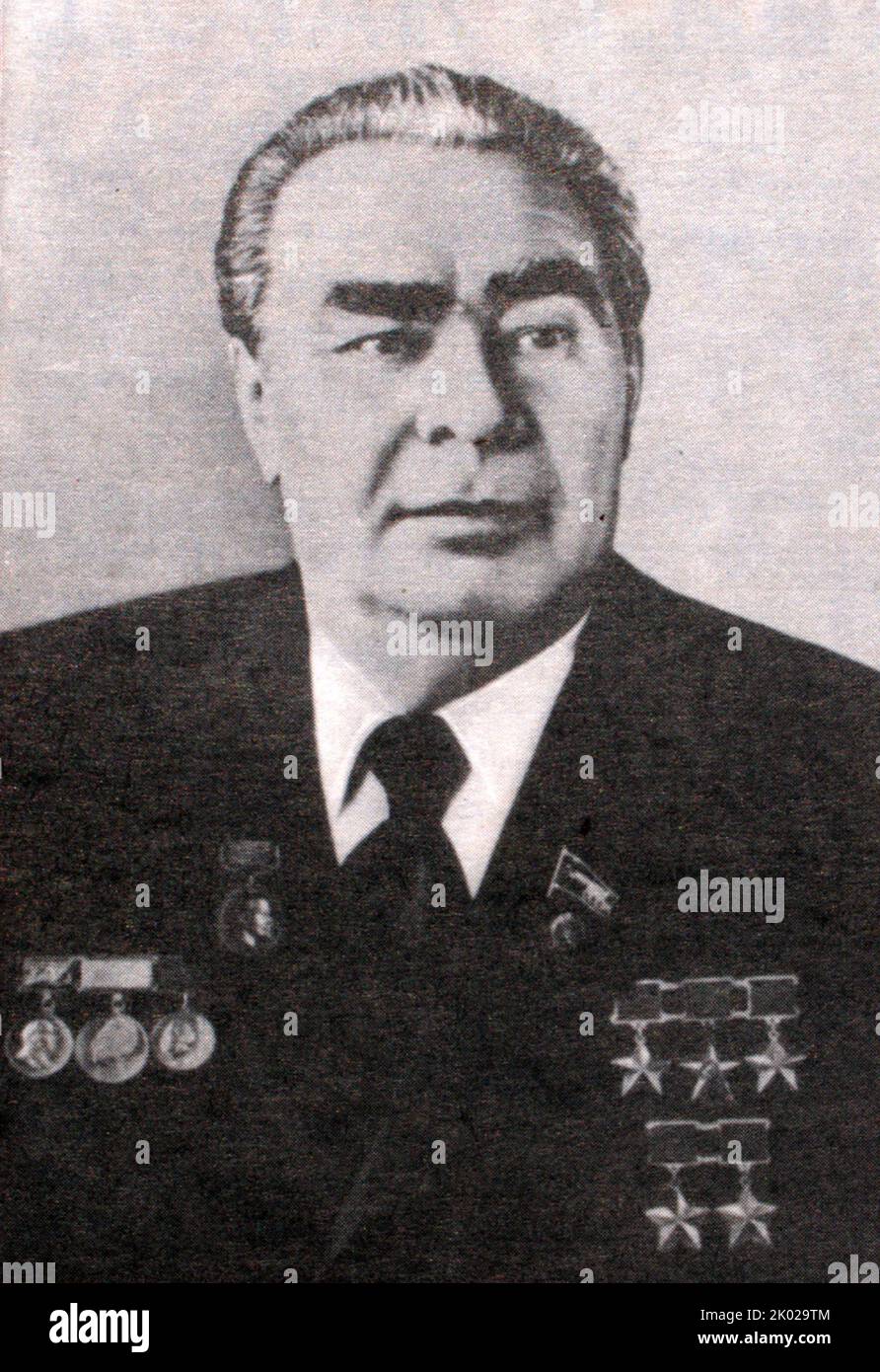 Death of Soviet leader Leonid Ilyich Brezhnev 1982. Leonid Ilyich ...