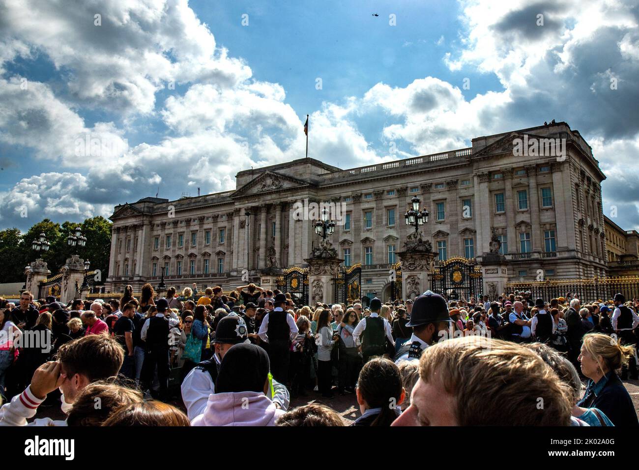 as mourners pay their respects after the passing of Her Majesty The ...
