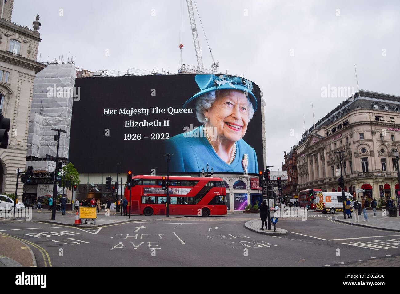 London, UK. 9th Sep, 2022. Piccadilly Lights screen in Piccadilly ...