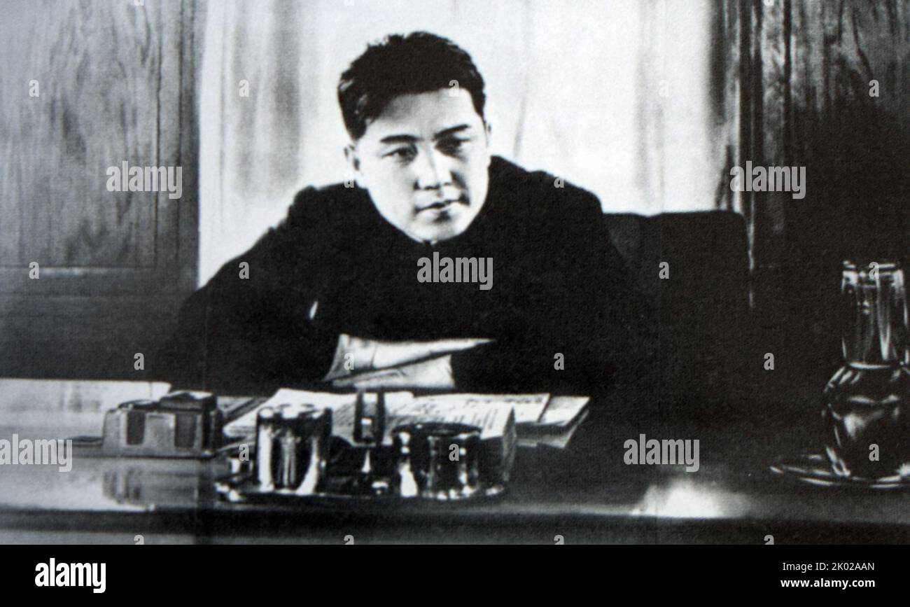 Kim Il Sung in his personal office. Late 1940s Stock Photo - Alamy