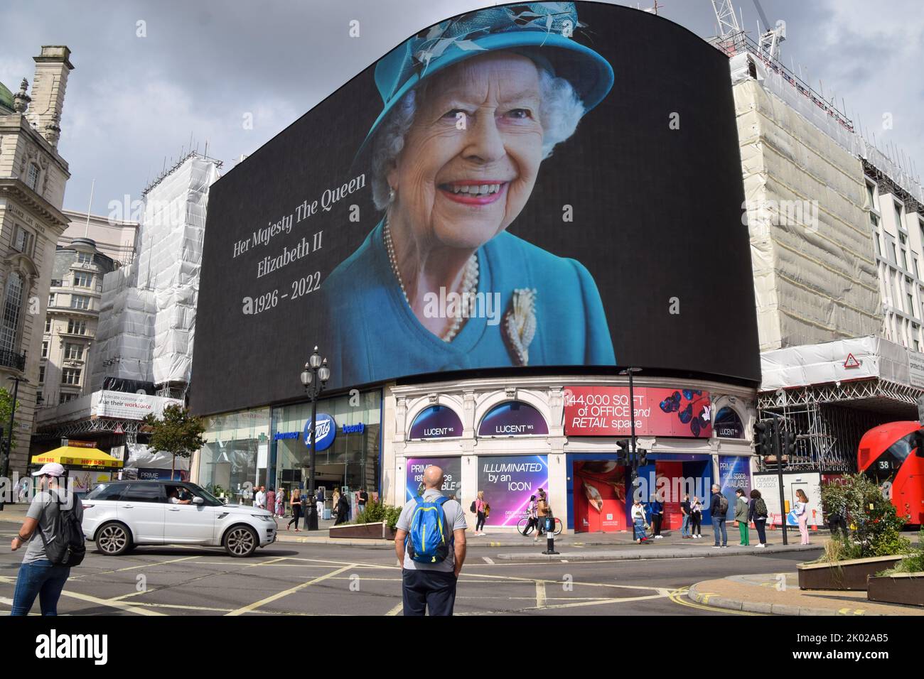 London, UK. 9th Sep, 2022. Piccadilly Lights screen in Piccadilly ...