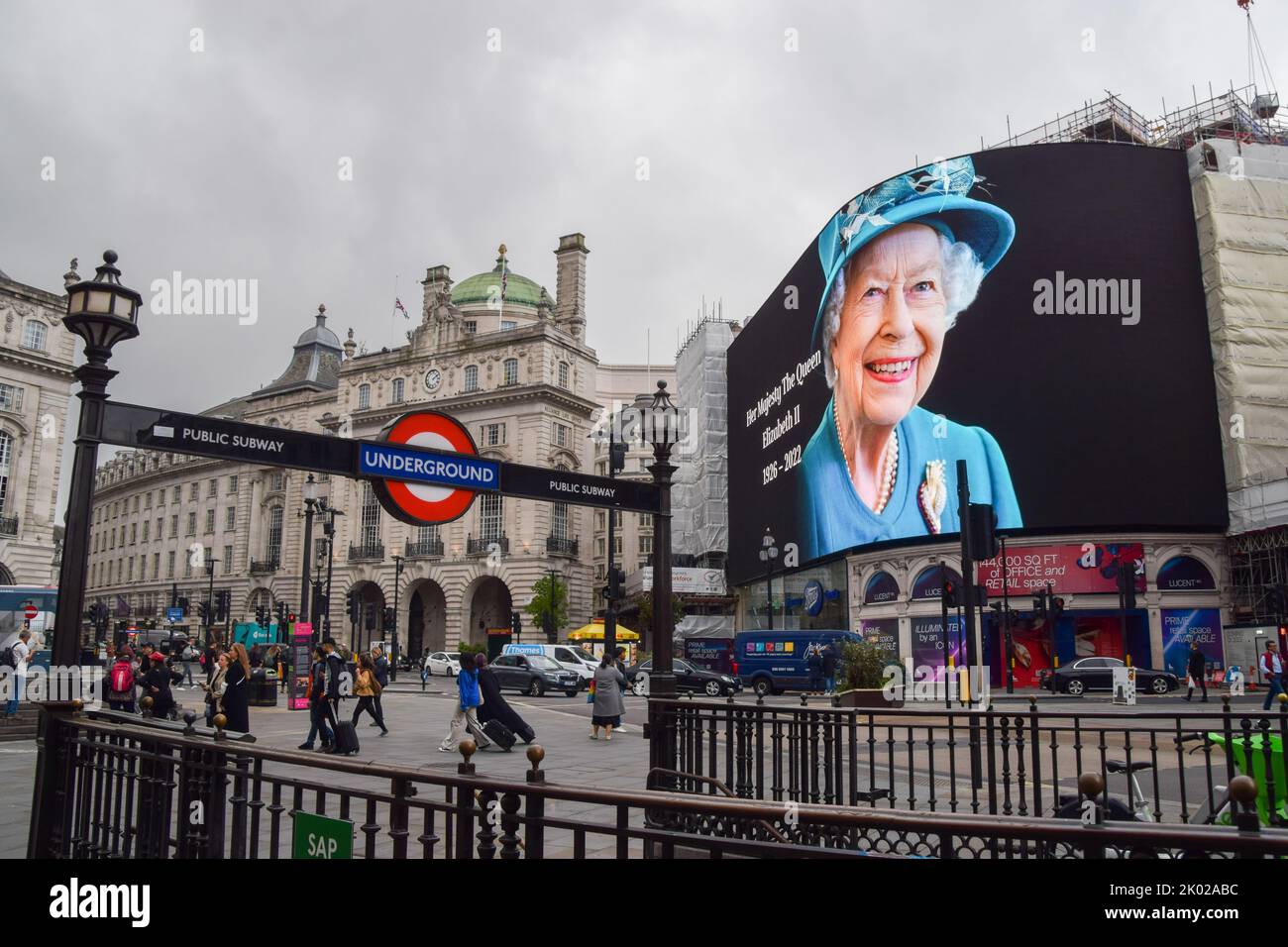 London, UK. 9th Sep, 2022. Piccadilly Lights screen in Piccadilly ...