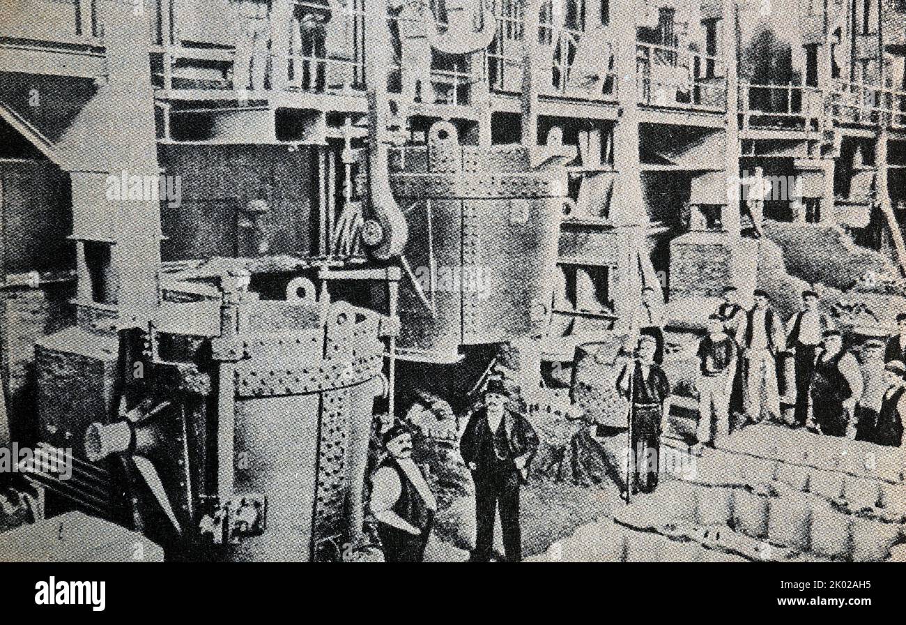 Siemens Open Hearth Furnaces at Vickers Sons and Maxim's, circa 1904 ...