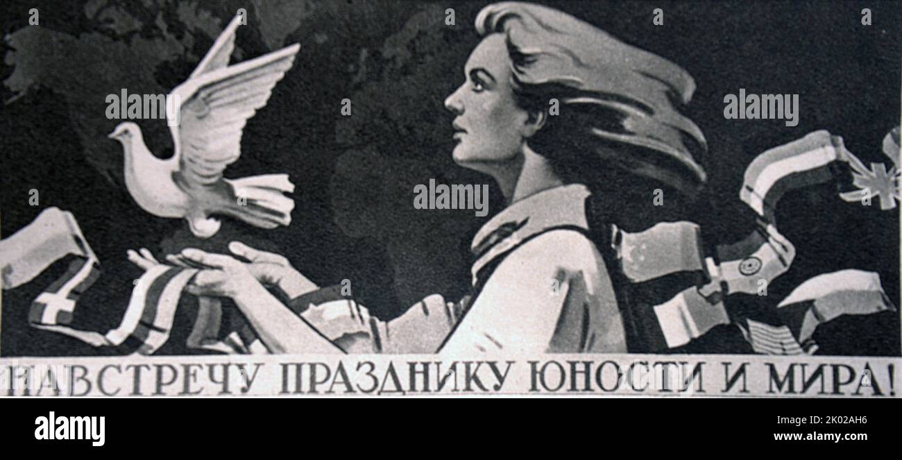 Soviet peace propaganda poster hi-res stock photography and images - Alamy