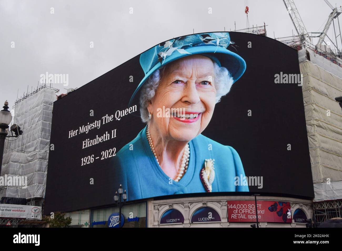 London, UK. 9th Sep, 2022. Piccadilly Lights screen in Piccadilly ...