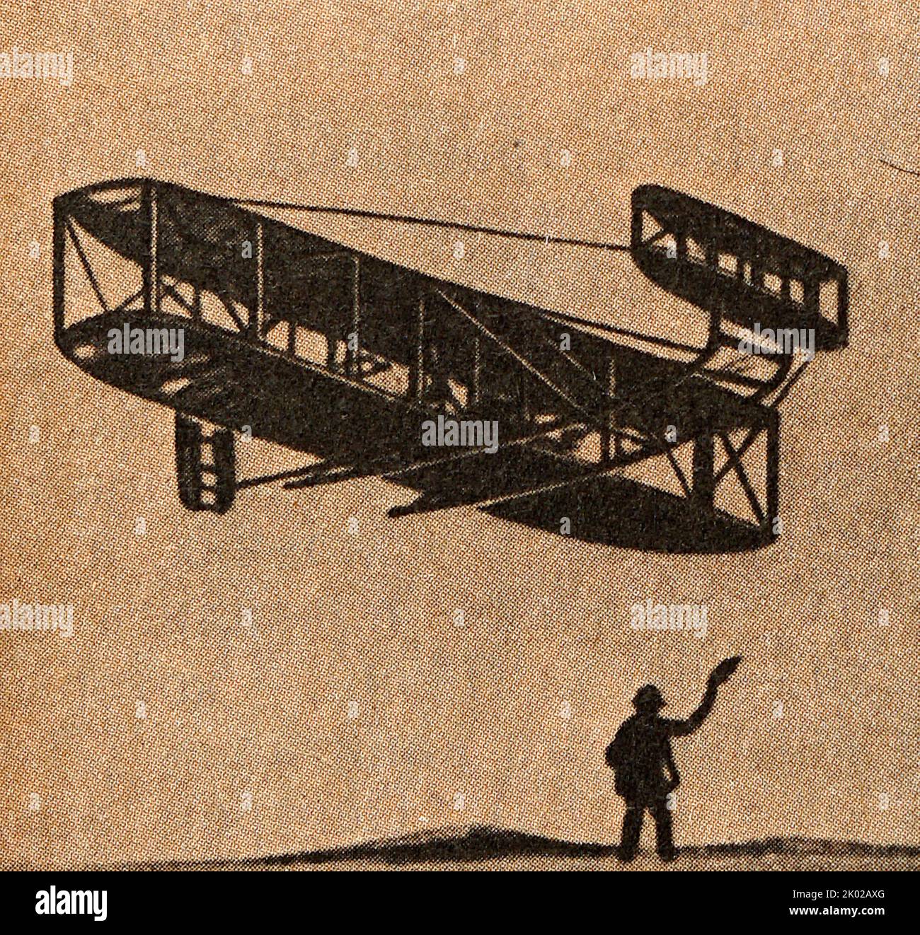 Bleriot's plane that flew across the English Channel in 1909 Stock ...