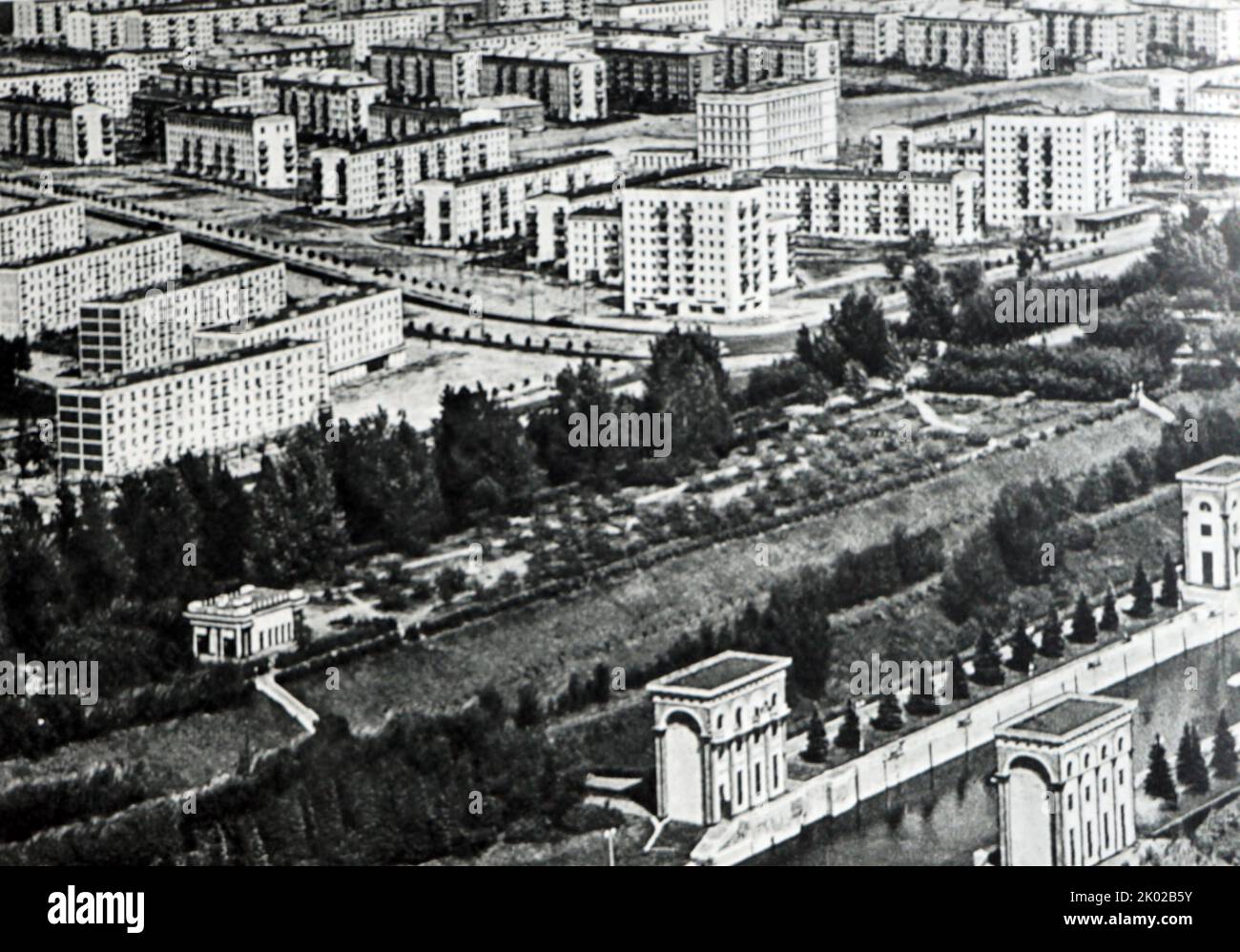New residential quarters in Moscow built during the 1960's Stock Photo ...