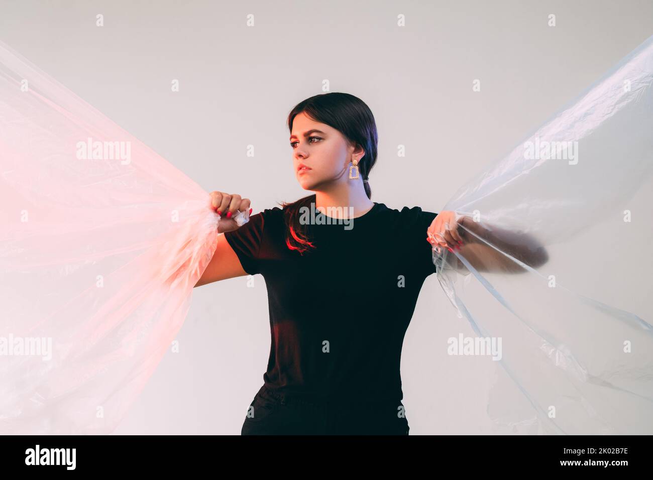 female power woman duties art portrait strong lady Stock Photo - Alamy