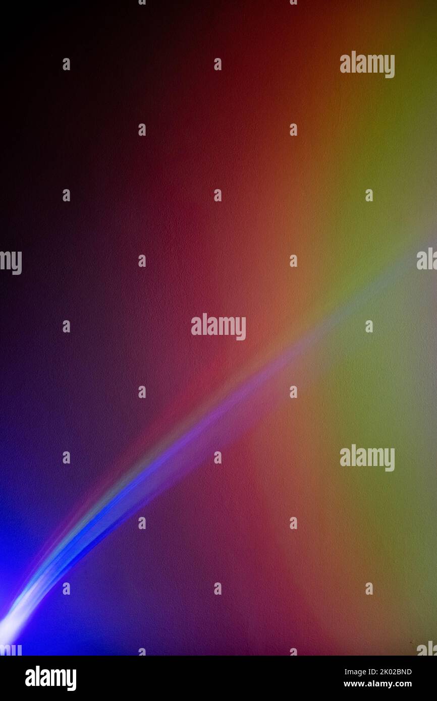 rainbow art background neon light defocused rays Stock Photo - Alamy