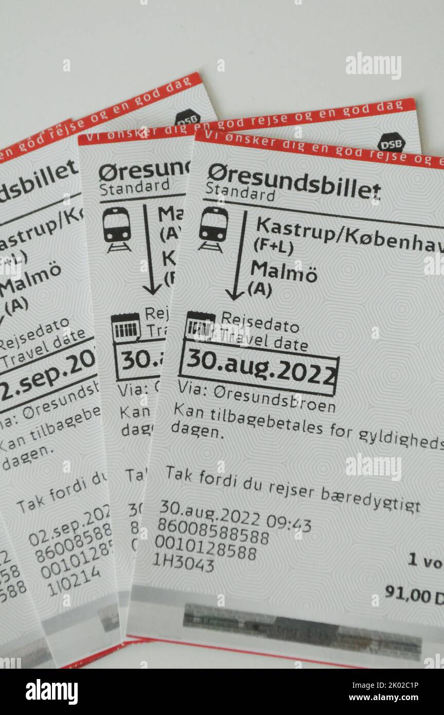 Kastrup/Copenahgen /Denmark/09 Septmeber2022/ Danish-swedish transport ...