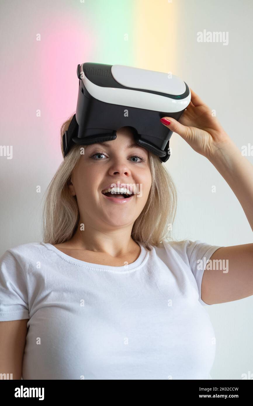 virtual reality digital technology futuristic Stock Photo - Alamy