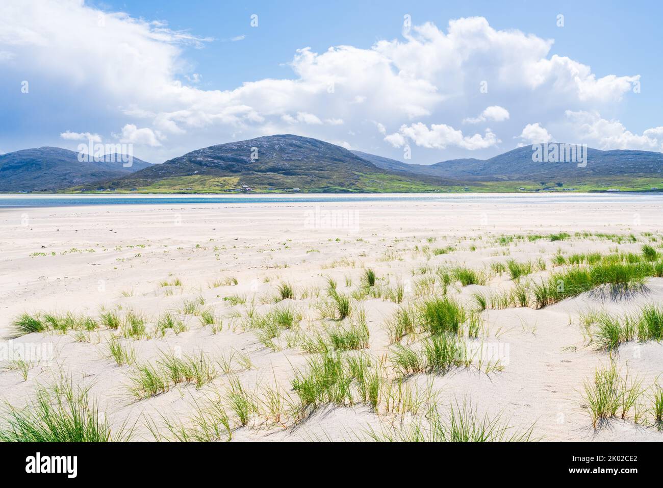 Luskentyre Sands beach on the Isle of Harris, Scotland, UK Stock Photo ...