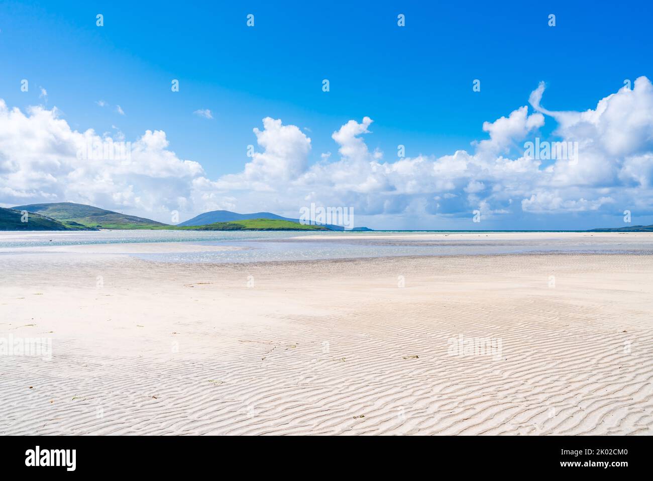 Luskentyre Sands beach on the Isle of Harris, Scotland, UK Stock Photo ...