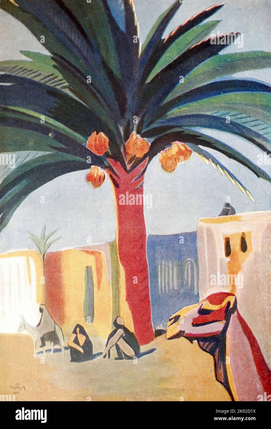 Date palm. 1910. Oil painting by Martiros Saryan (1880 -- 1972 ...