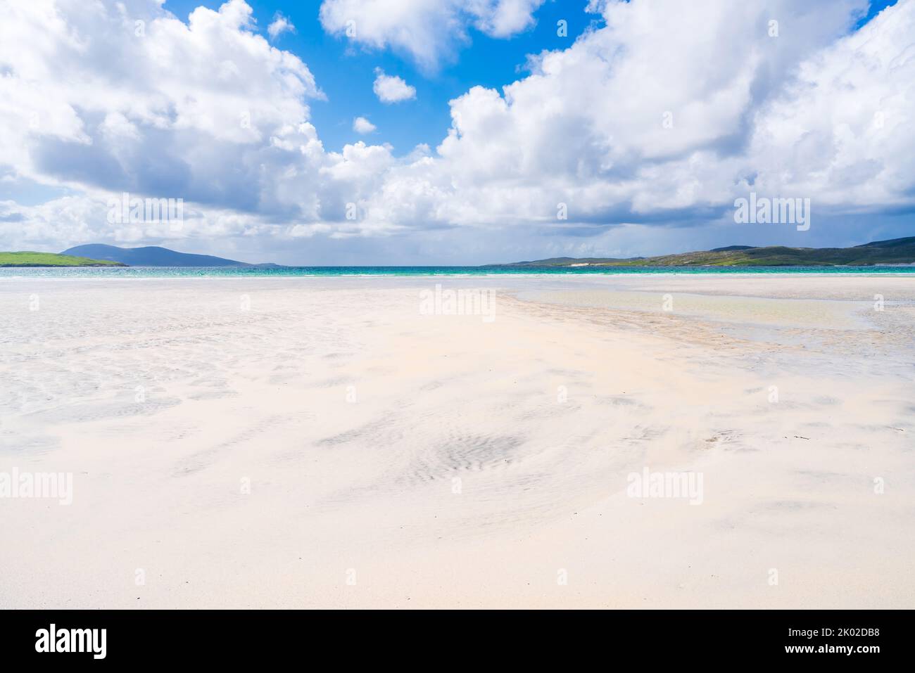 Luskentyre Sands beach on the Isle of Harris, Scotland, UK Stock Photo ...