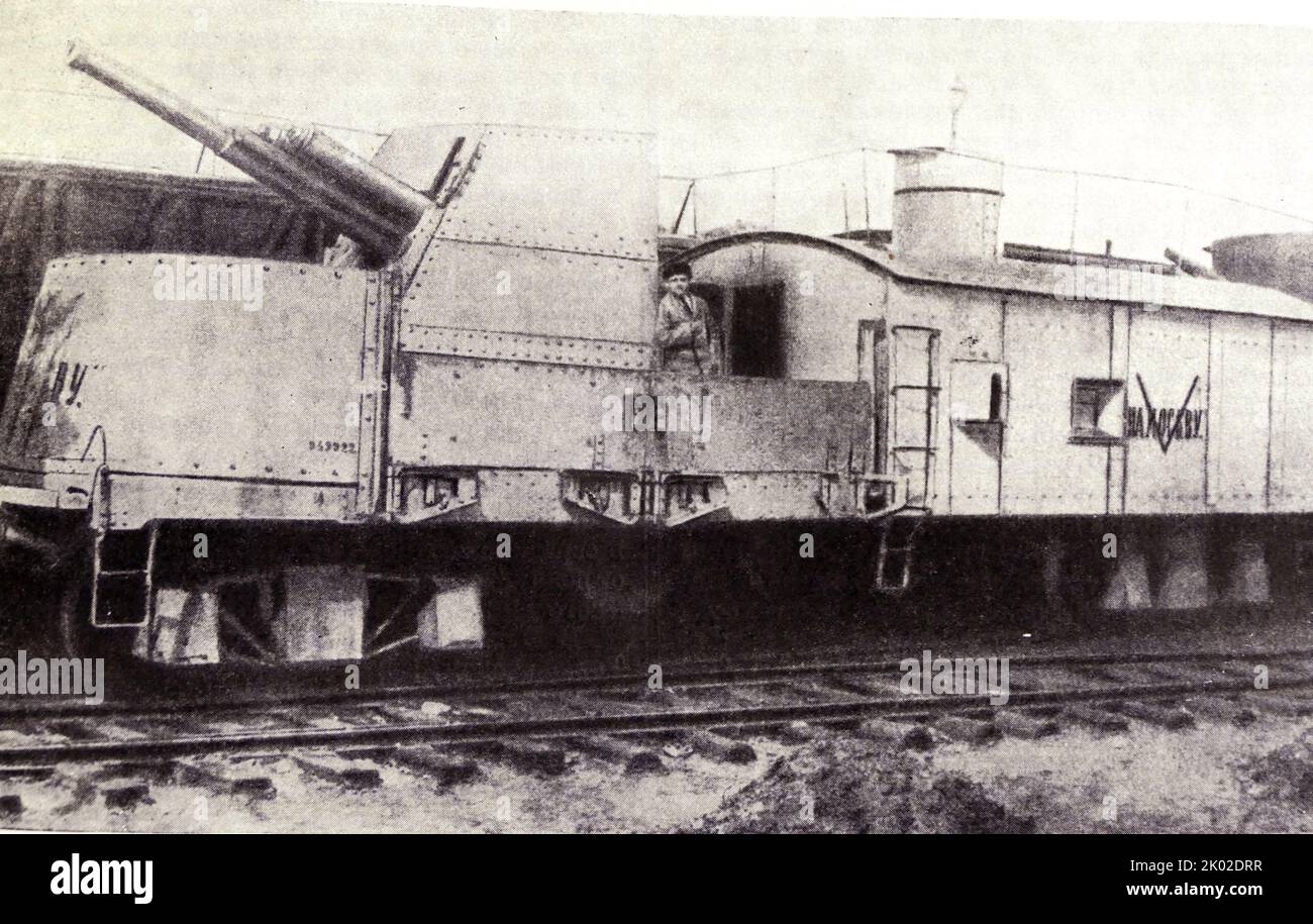 The Denikin battleship To Moscow captured by units of the Red Army in ...