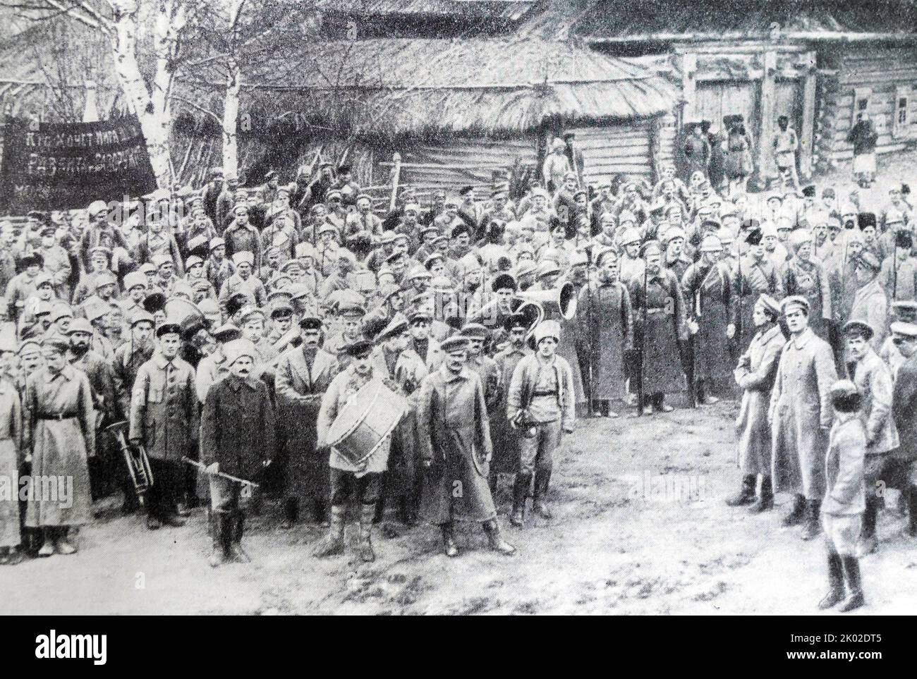 Sending Red Army soldiers to the Eastern Front. Ardashi Station of the ...